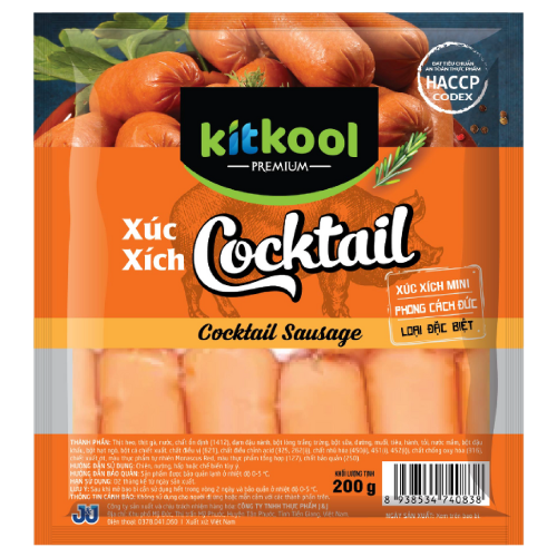 Xúc xích Cocktail Kitkool 200g
